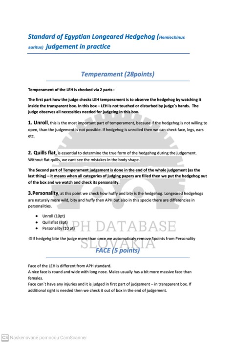 Štandardy :: APH Database Slovakia