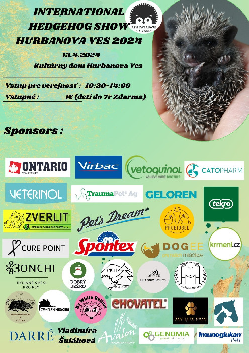 INTERNATIONAL HEDGEHOG SHOW HURBANOVA VES 2024 :: APH Database Slovakia